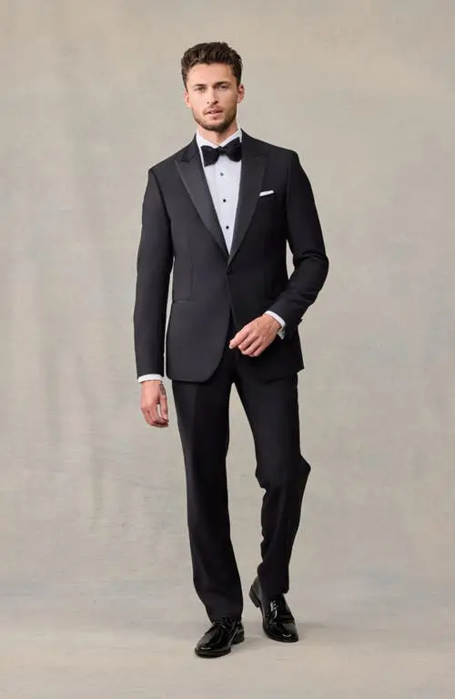 THE BLACK TUX Peak Lapel Tuxedo Jacket