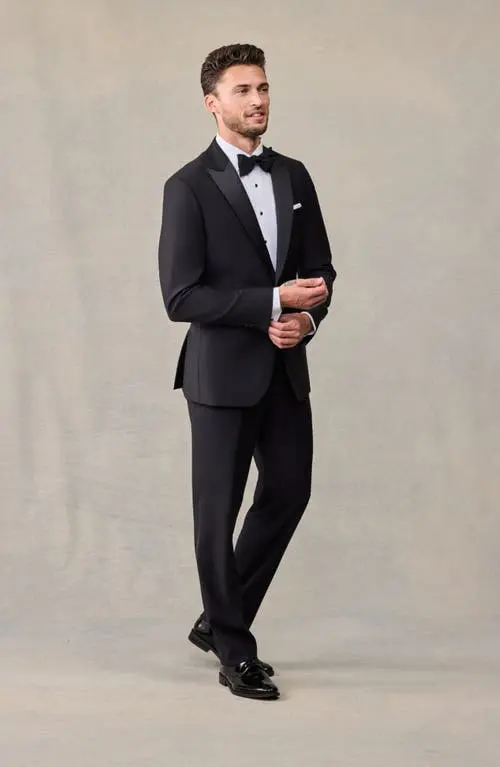 THE BLACK TUX Peak Lapel Tuxedo Jacket