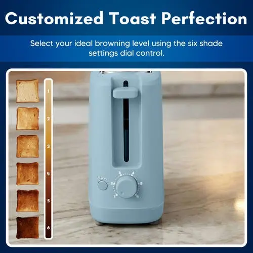 ELITE CUISINE 2-slice Long Slot Toaster