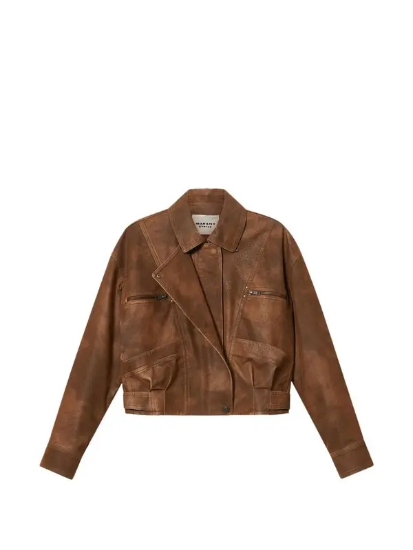 Isabel Marant Étoile Marant Belma Faux Leather Jacket - Multicolor