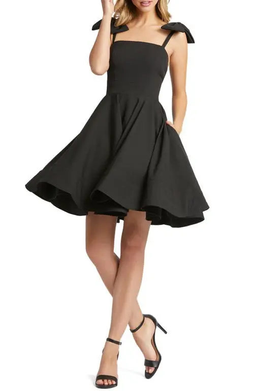 Mac Duggal Bow Fit & Flare Cocktail Dress