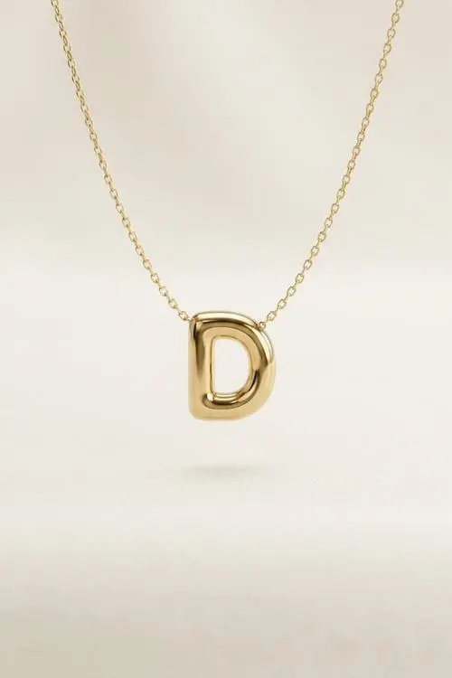 FOREVER & ALWAYS 14k Gold Letter Initial Pendant Necklace - Letter D