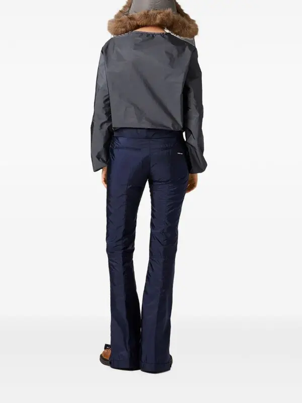 Miu Miu Nylon Flared Trousers - Multicolor