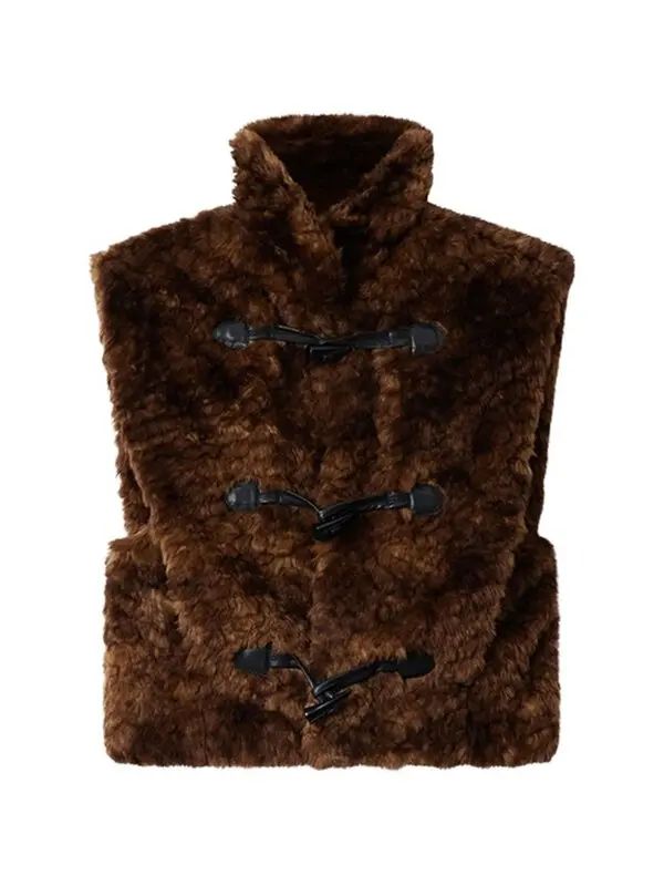 Isabel Marant Étoile Marant Jocya Faux Fur Vest - Multicolor