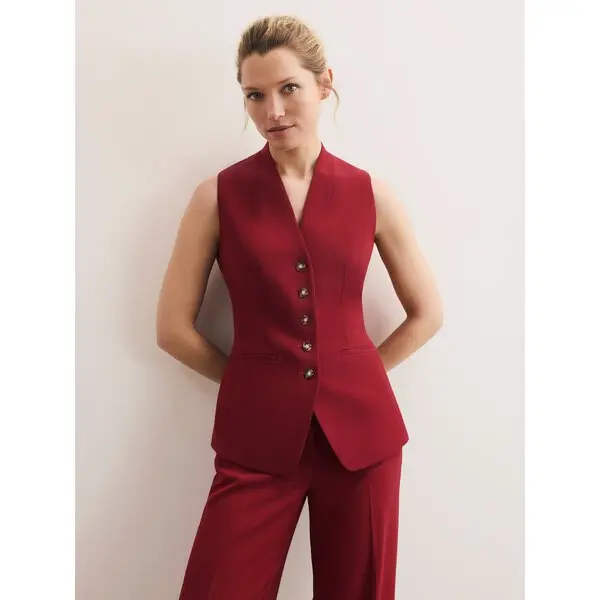 The Fold Clever Crepe Hartley Waistcoat