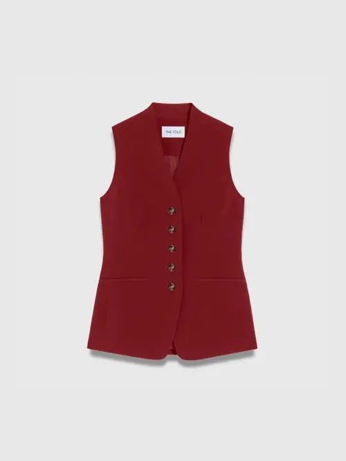 The Fold Clever Crepe Hartley Waistcoat