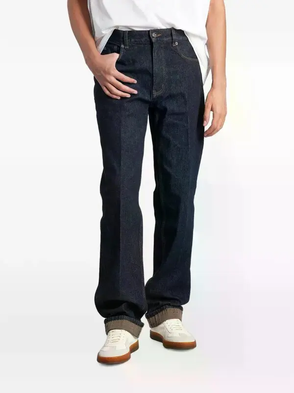 Emporio Armani Logo-plaque Straight-leg Jeans