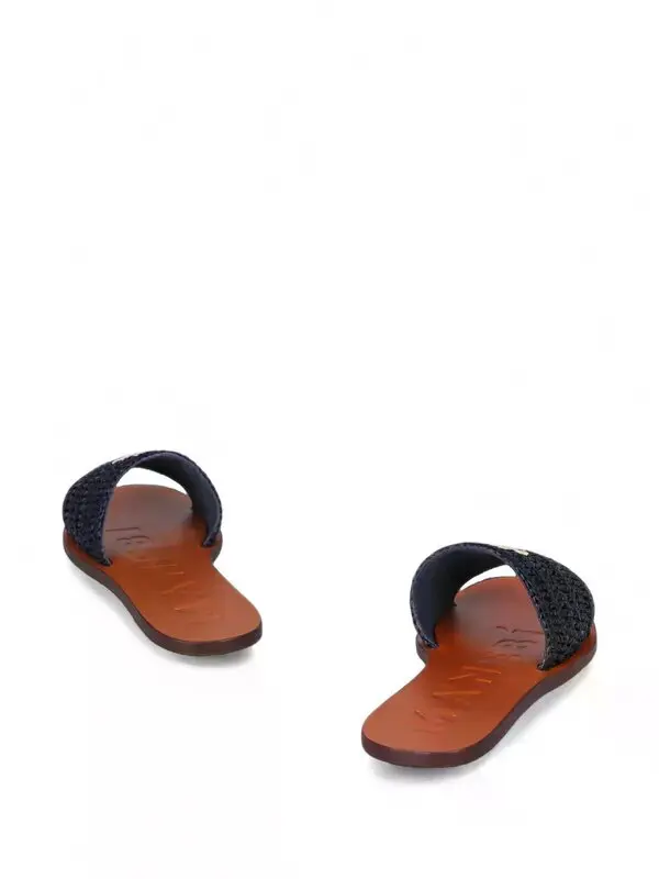 Manebí Palm-tree-patch Woven Sandals