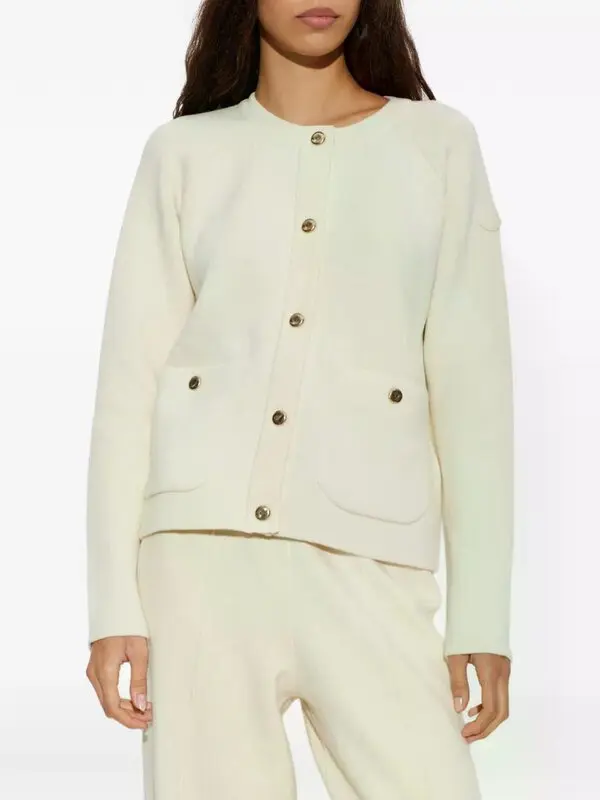Moncler Patch-pocket Cardigan - Neutrals