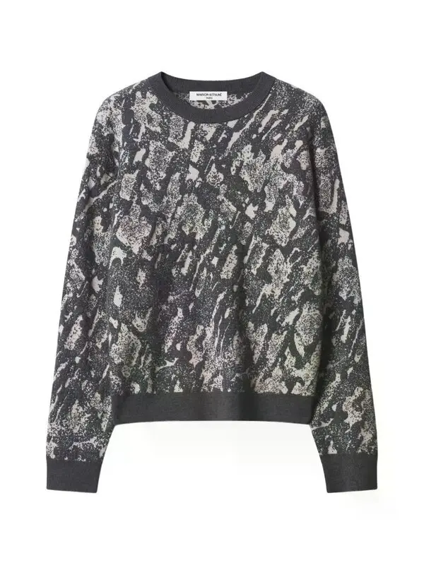Maison Kitsuné Granit Jacquard-knit Sweater
