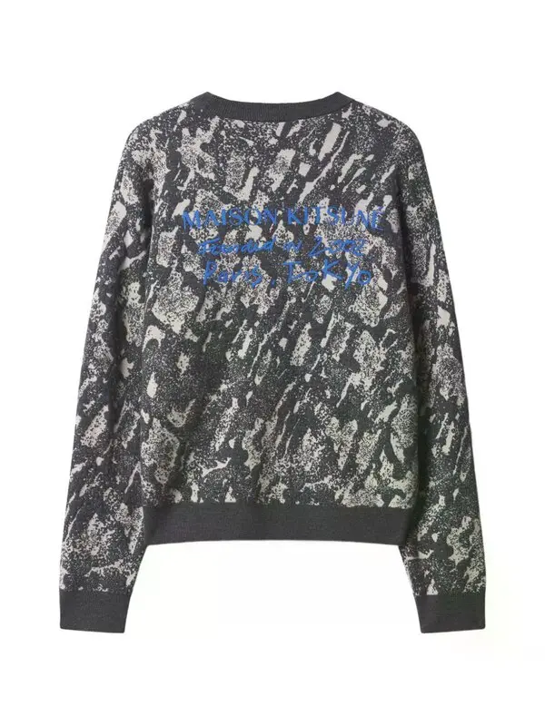 Maison Kitsuné Granit Jacquard-knit Sweater