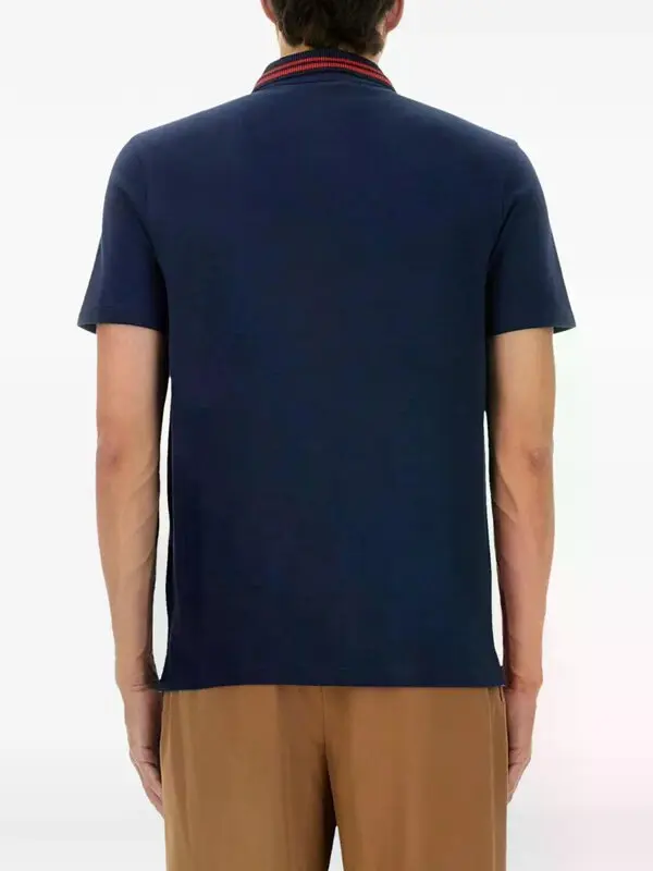 Valentino Garavani Logo-embroidered Tipped Polo Shirt