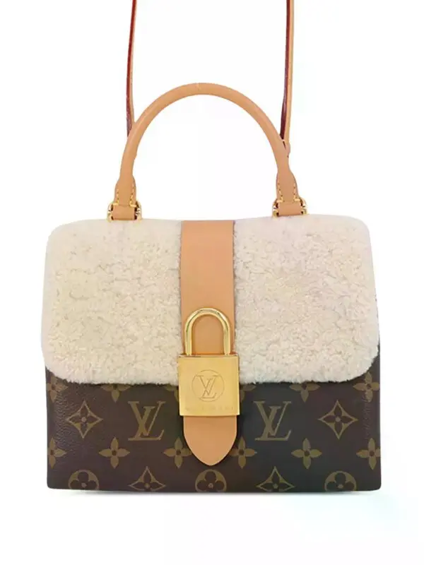 LOUIS VUITTON 2010-2026 Monogram And Shearling Locky Bb Satchel