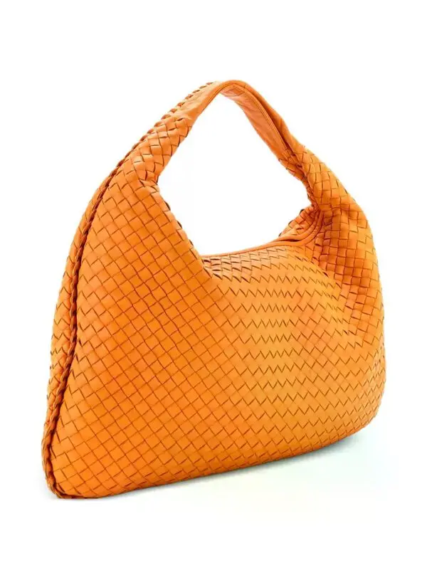 Bottega Veneta Veneta Intrecciato Nappa Large Hobo Bag - Orange