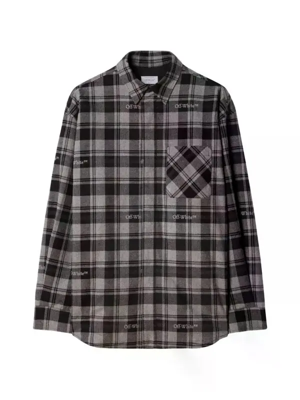 Off-White Check-print Padded Overshirt