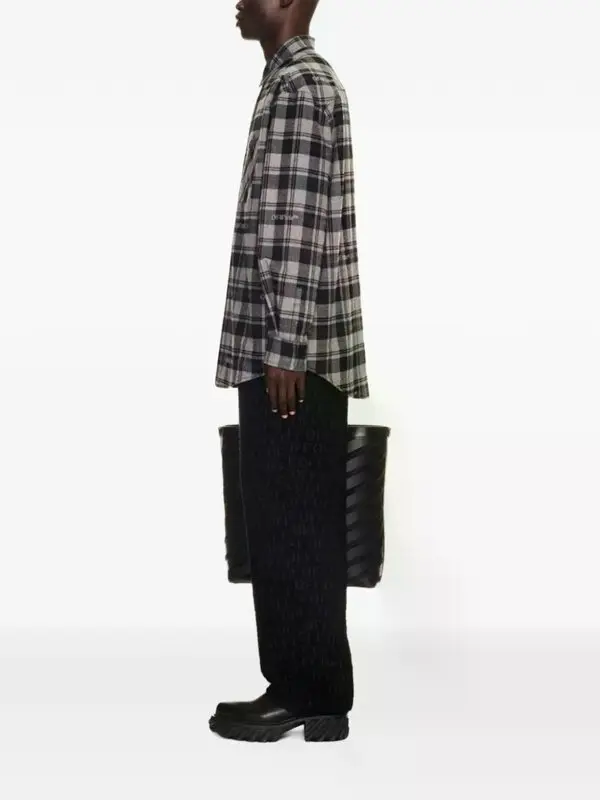 Off-White Check-print Padded Overshirt