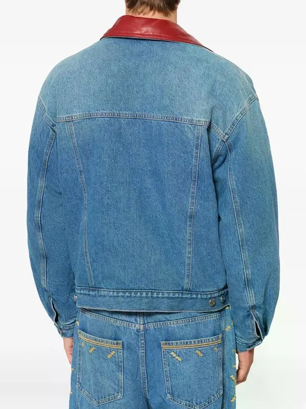 MARANT Reversible Shearling-effect Denim Jacket