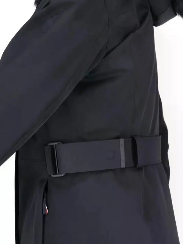 Moncler Loira Faux Fur-trimmed Belted Jacket