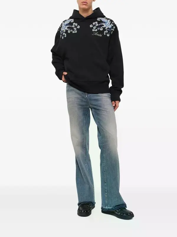 Amiri Floral-embroidered Hoodie