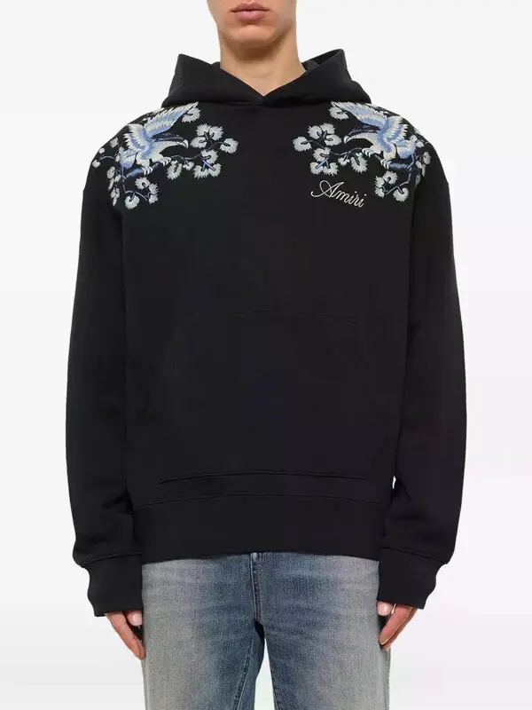 Amiri Floral-embroidered Hoodie