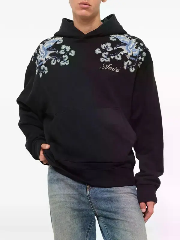 Amiri Floral-embroidered Hoodie
