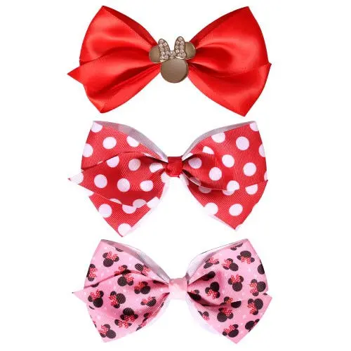 Disney Minnie Mouse Bow For Hair 3-piece Official License