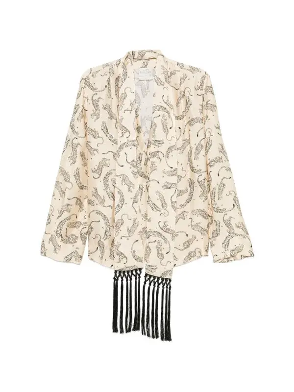 FORTE_FORTE Fringed Shirt
