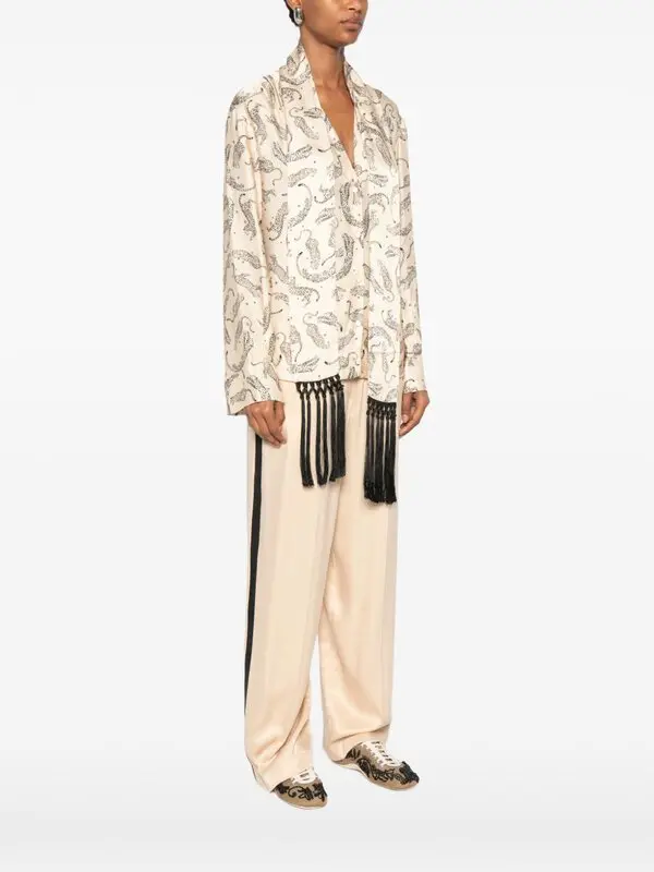 FORTE_FORTE Fringed Shirt