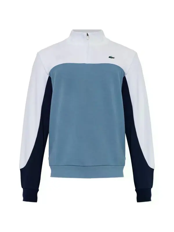 Lacoste Colour-block Quarter-zip Sport Sweatshirt