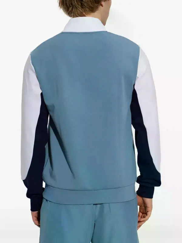 Lacoste Colour-block Quarter-zip Sport Sweatshirt