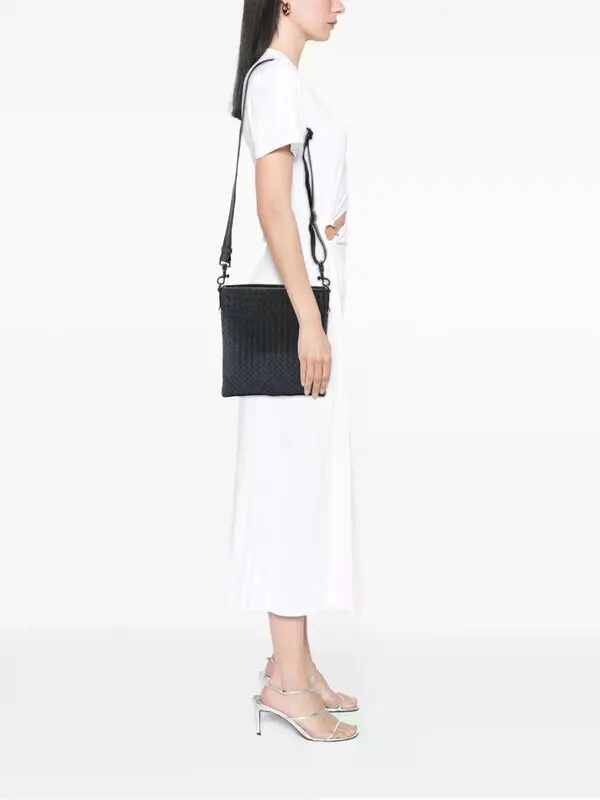 Bottega Veneta 2012-2026 Nappa Intrecciato Vn Crossbody Bag - Grey