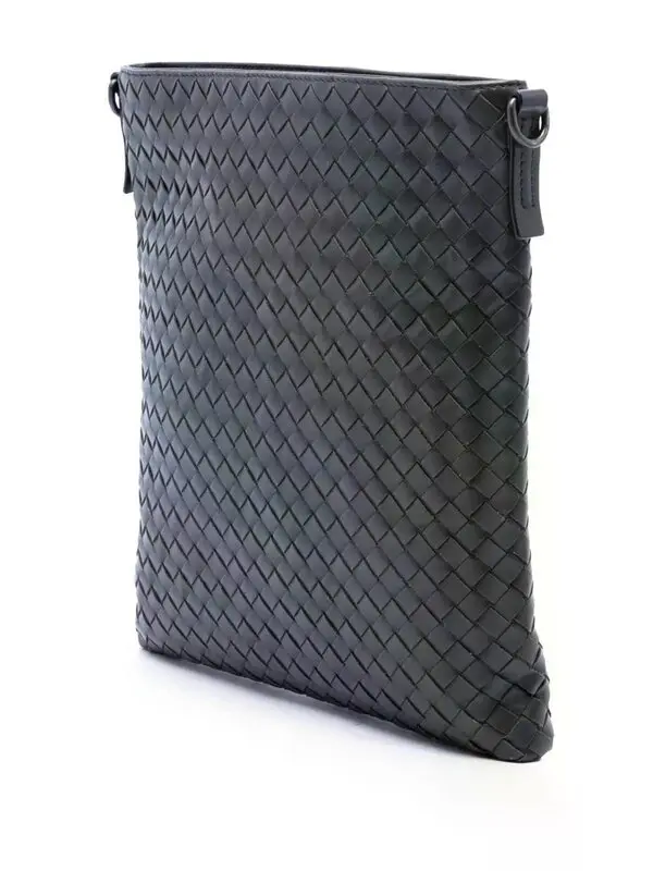 Bottega Veneta 2012-2026 Nappa Intrecciato Vn Crossbody Bag - Grey