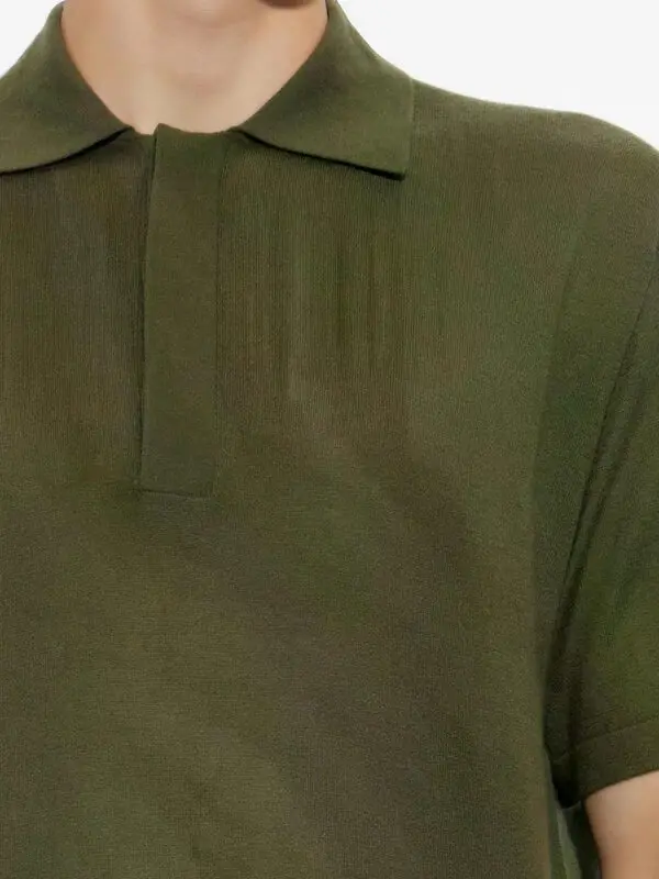 LISA YANG Carter Cashmere Polo Shirt - Green