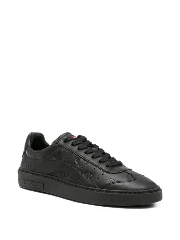 Dsquared2 Rider Logo-embossed Leather Sneakers