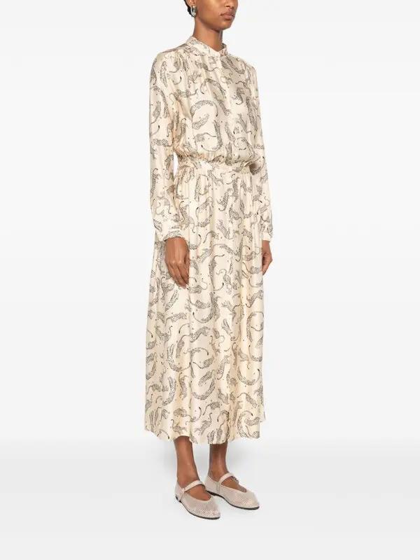 FORTE_FORTE Printed Long Dress