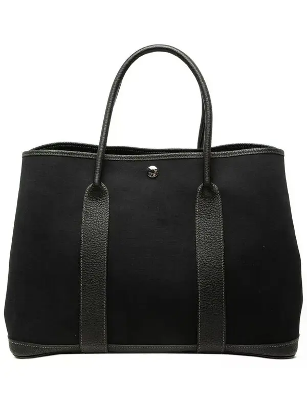 Hermès 2011 Toile And Negonda Garden Party 36 Tote Bag - Black