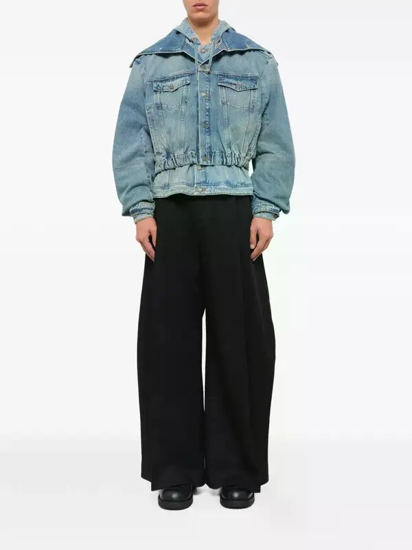 EGONLAB Hooded Denim Jacket
