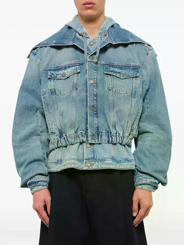 EGONLAB Hooded Denim Jacket