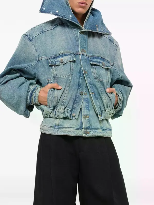 EGONLAB Hooded Denim Jacket