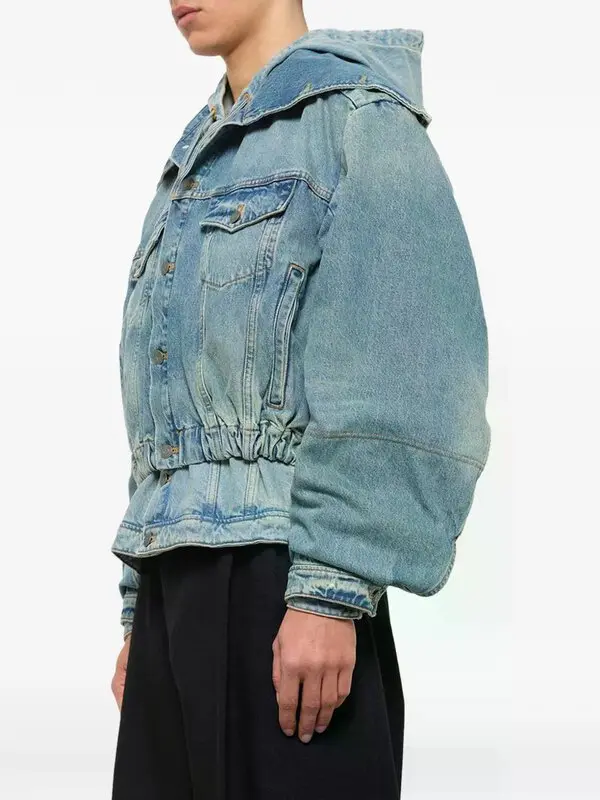 EGONLAB Hooded Denim Jacket