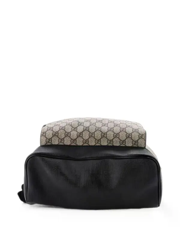 Gucci Zip Pocket Gg Coated Canvas Medium Backpack