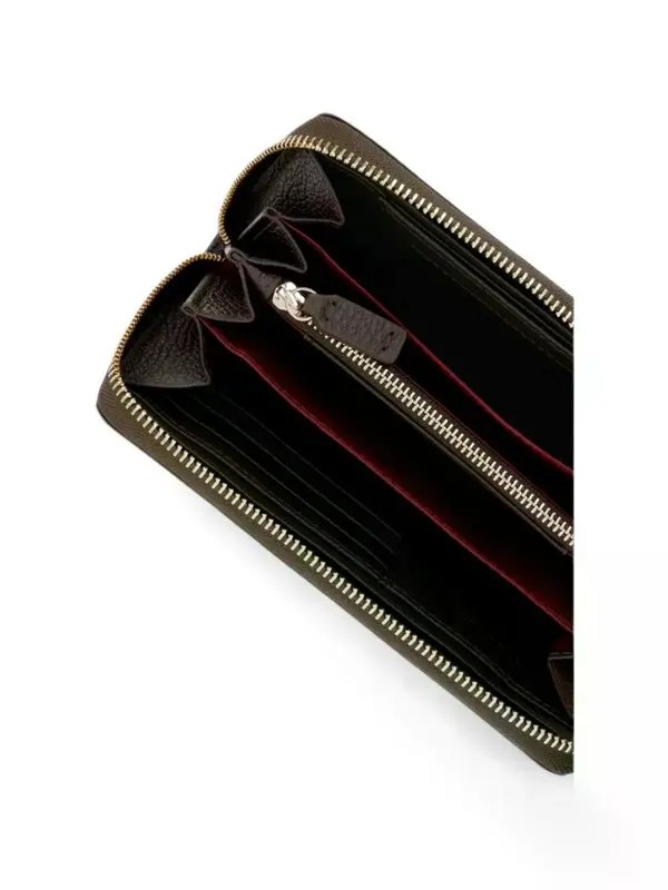 COCCINELLE Logo-print Pebbled-leather Wallet