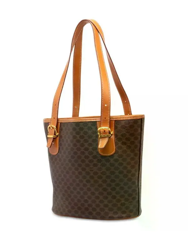 Celine 1994 Macadam Coated Canvas Tote Bag