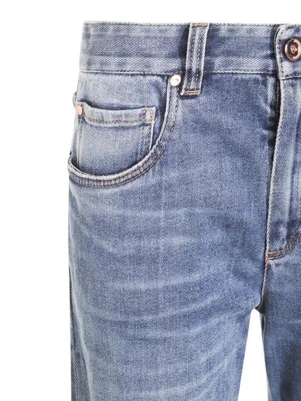 Brunello Cucinelli Denim Cotton Jeans - Multicolor