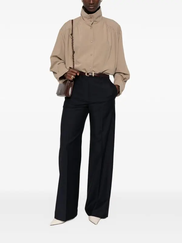 JIL SANDER Wool Straight Trousers