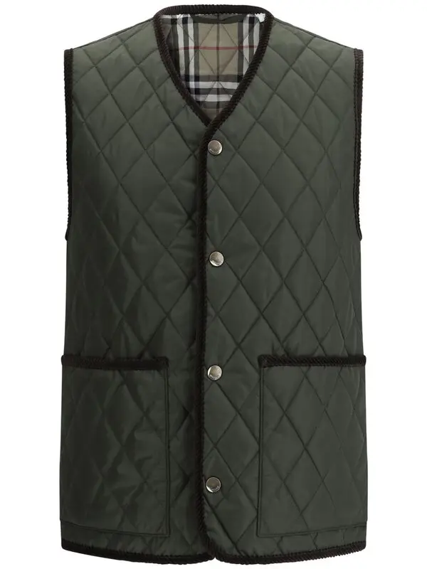 Burberry Quilted Vest - Multicolor
