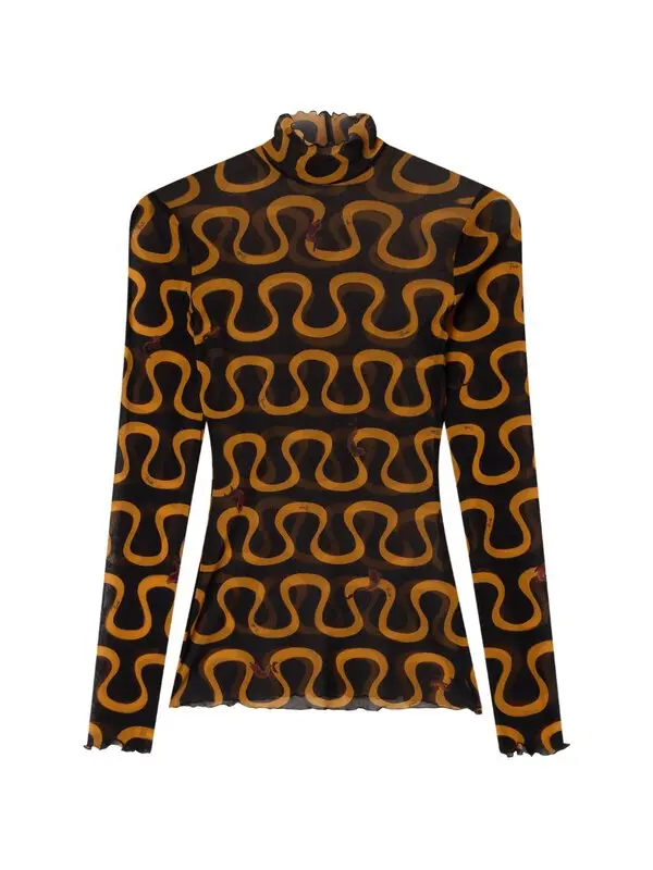 Emilio Pucci Printed Turtle-neck Sweater - Multicolor