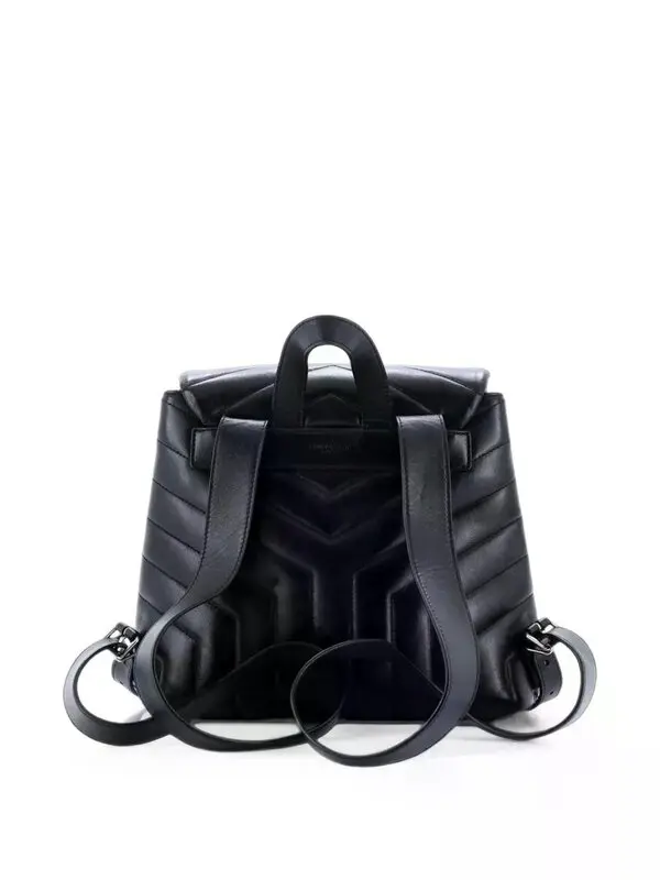 Saint Laurent Loulou Matelasse Chevron Leather Small Backpack