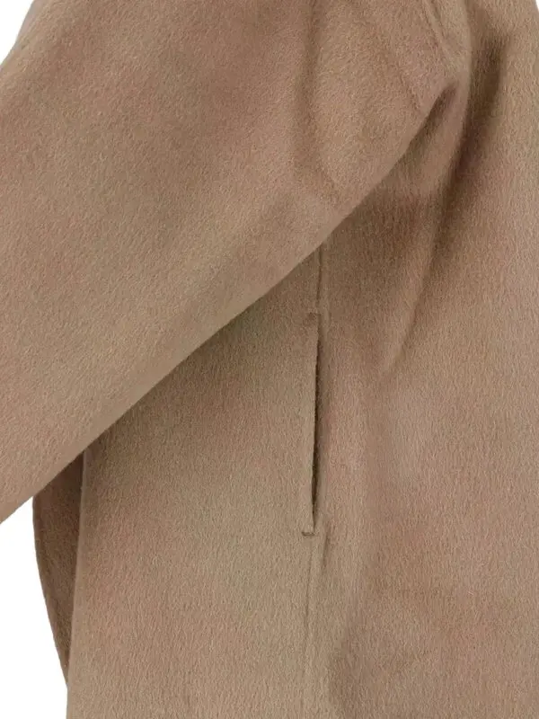Almada Label High-neck Concealed-fastening Coat