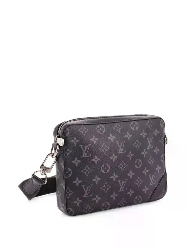 LOUIS VUITTON Trio Messenger Bag Reverse Monogram Eclipse Canvas Crossbody Bag